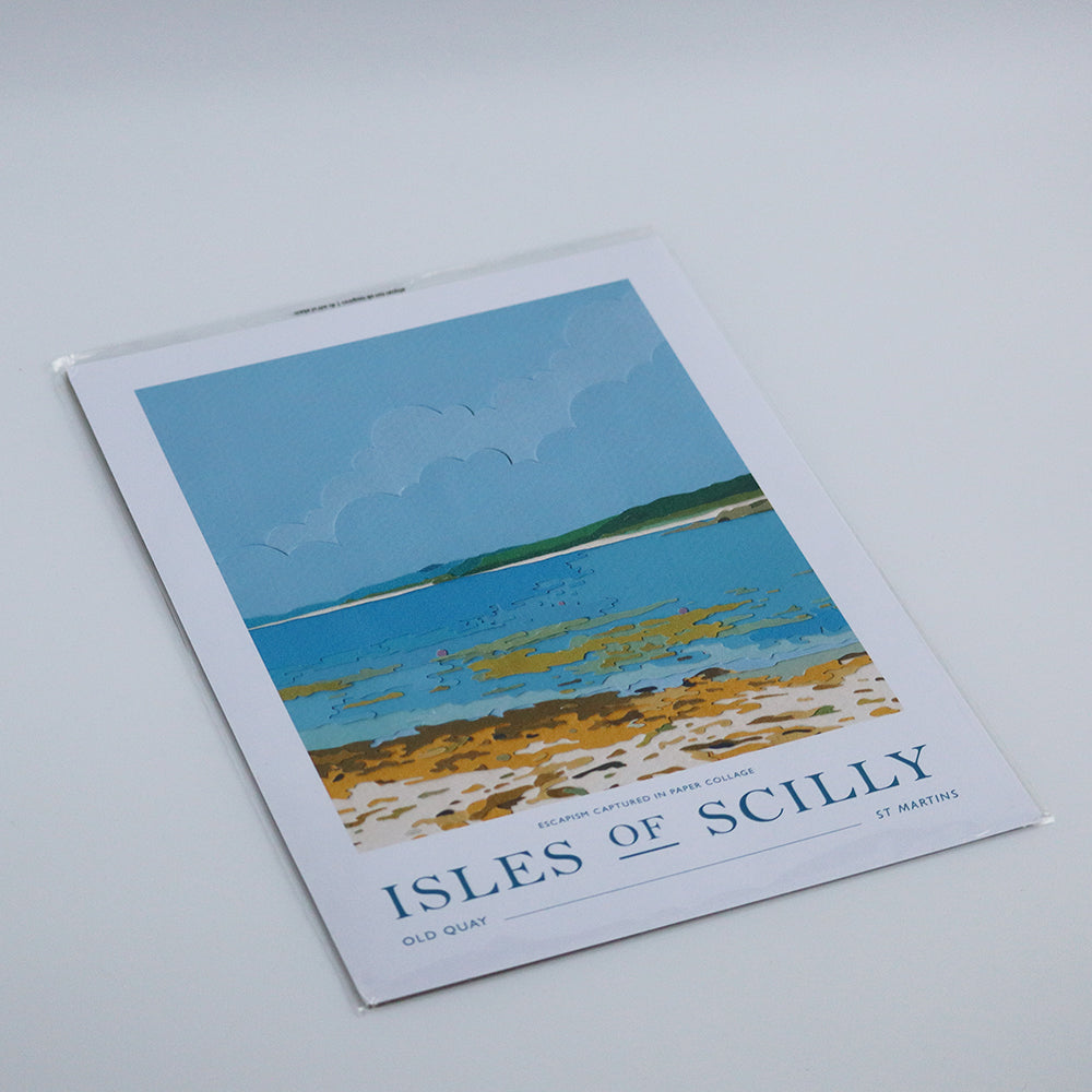 Escapism Paper Collage Print, Ally Langstaff – Tamarisk Scilly