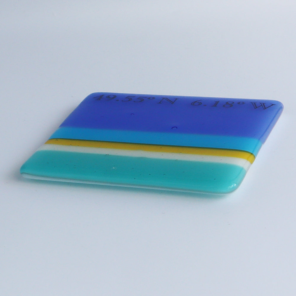 Coaster, 49 Degrees (Blue), Oriel Hicks – Tamarisk Scilly