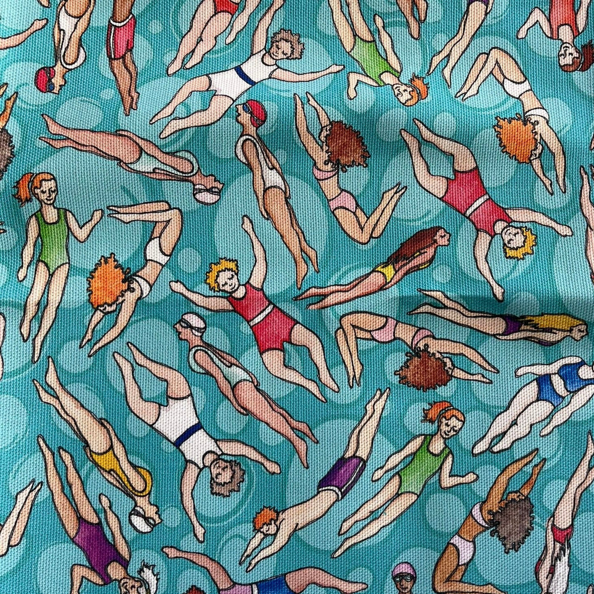 Scilly Swimmers Tea Towel, Erica Hicks – Tamarisk Scilly